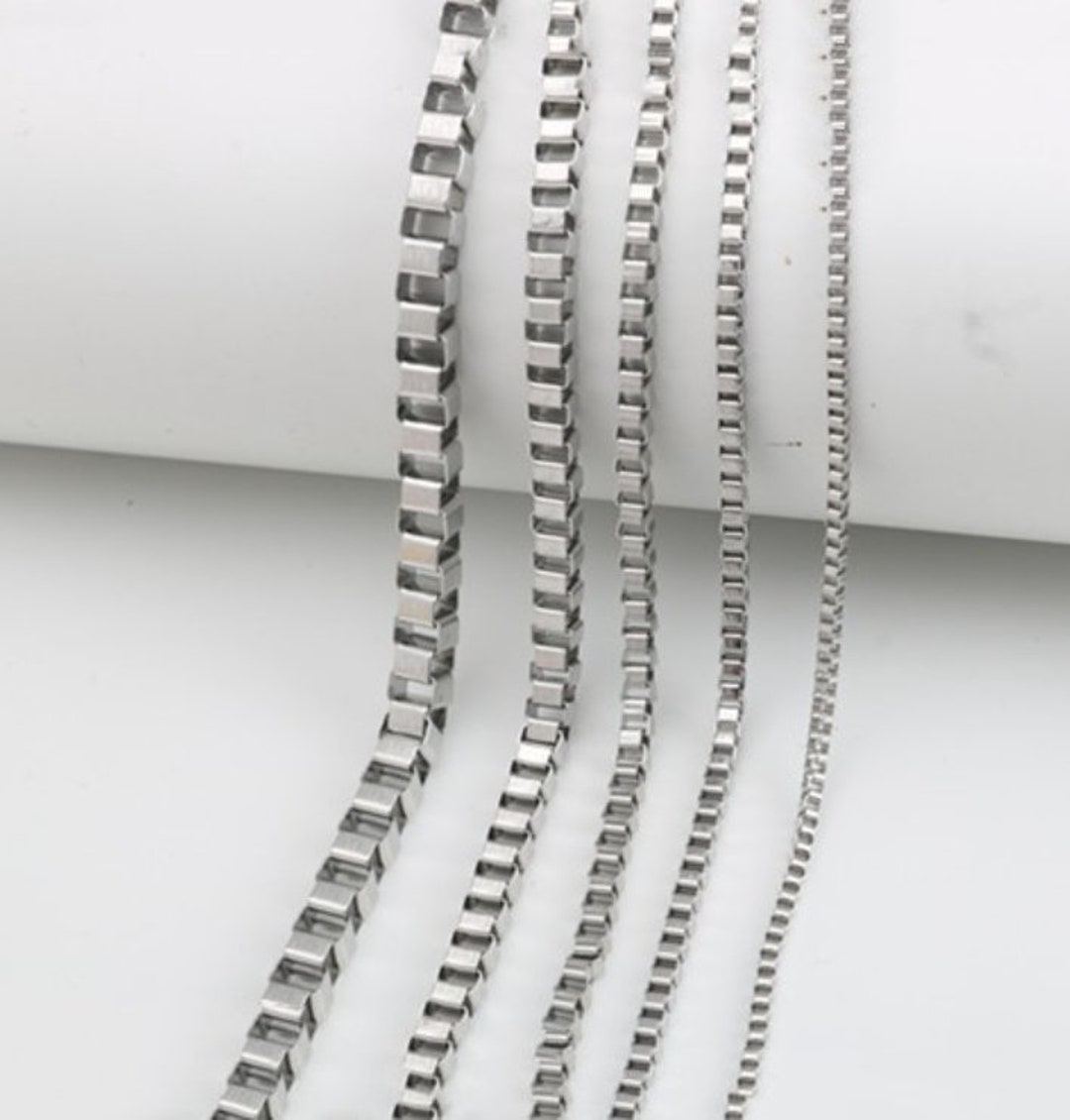 Box Chain, Jewelry Making, Silver Chains Findings, Body Chains Crafts ...