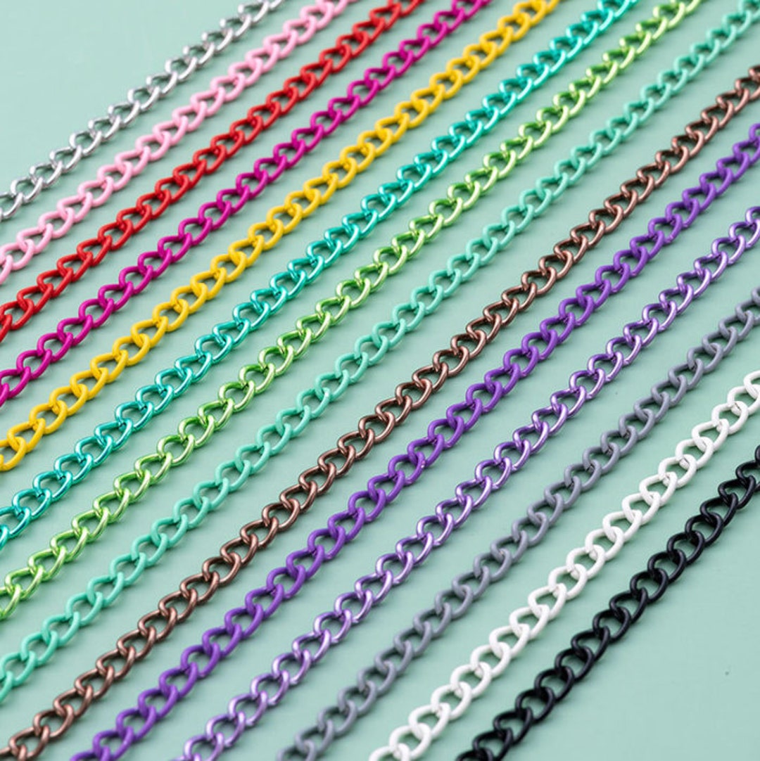 Flat Chain, Jewelry Making Supplies, Necklace Craft Supplies Findings ...