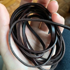 Cowhide Leather Cord - 3mm 4mm 5 Mm 8 Mm 10 Mm- 1 Meter - Hunter ...