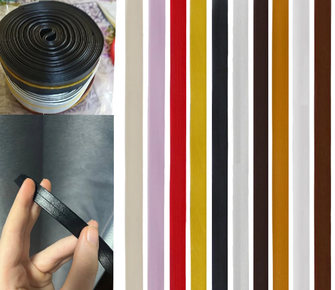 Synthetic Leather Bias Tape - PU Leather Bias Tape - Leather Binding ...