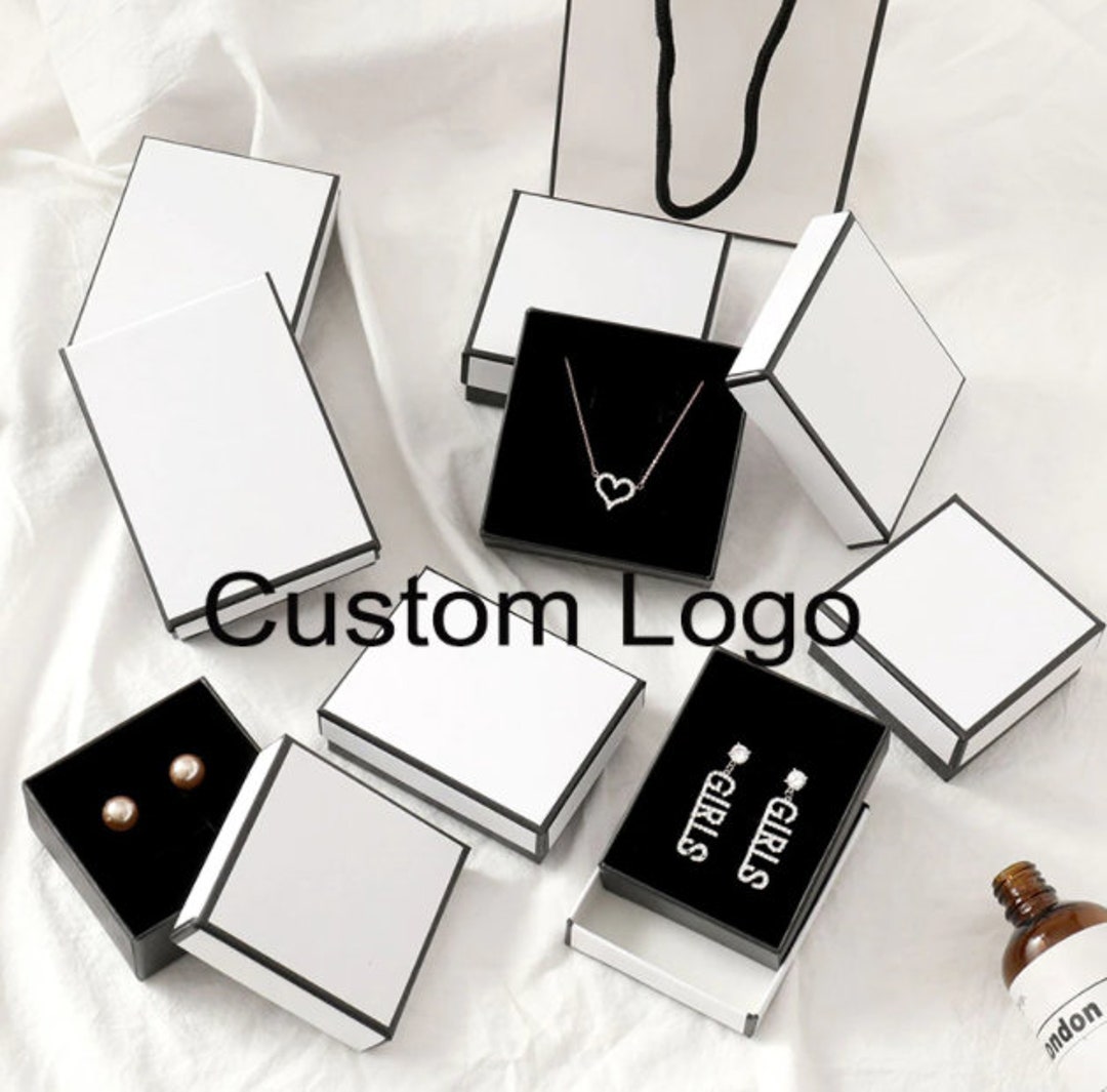 Custom Jewelry Boxes, Personalized Paper Boxes, Custom Logo, Small ...