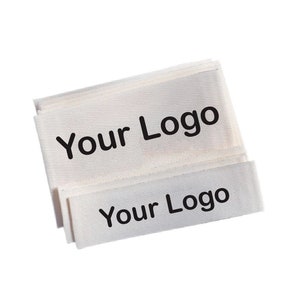 1000 Custom Clothing Labels Beige Cream Fabric Sew in Sew on - Etsy