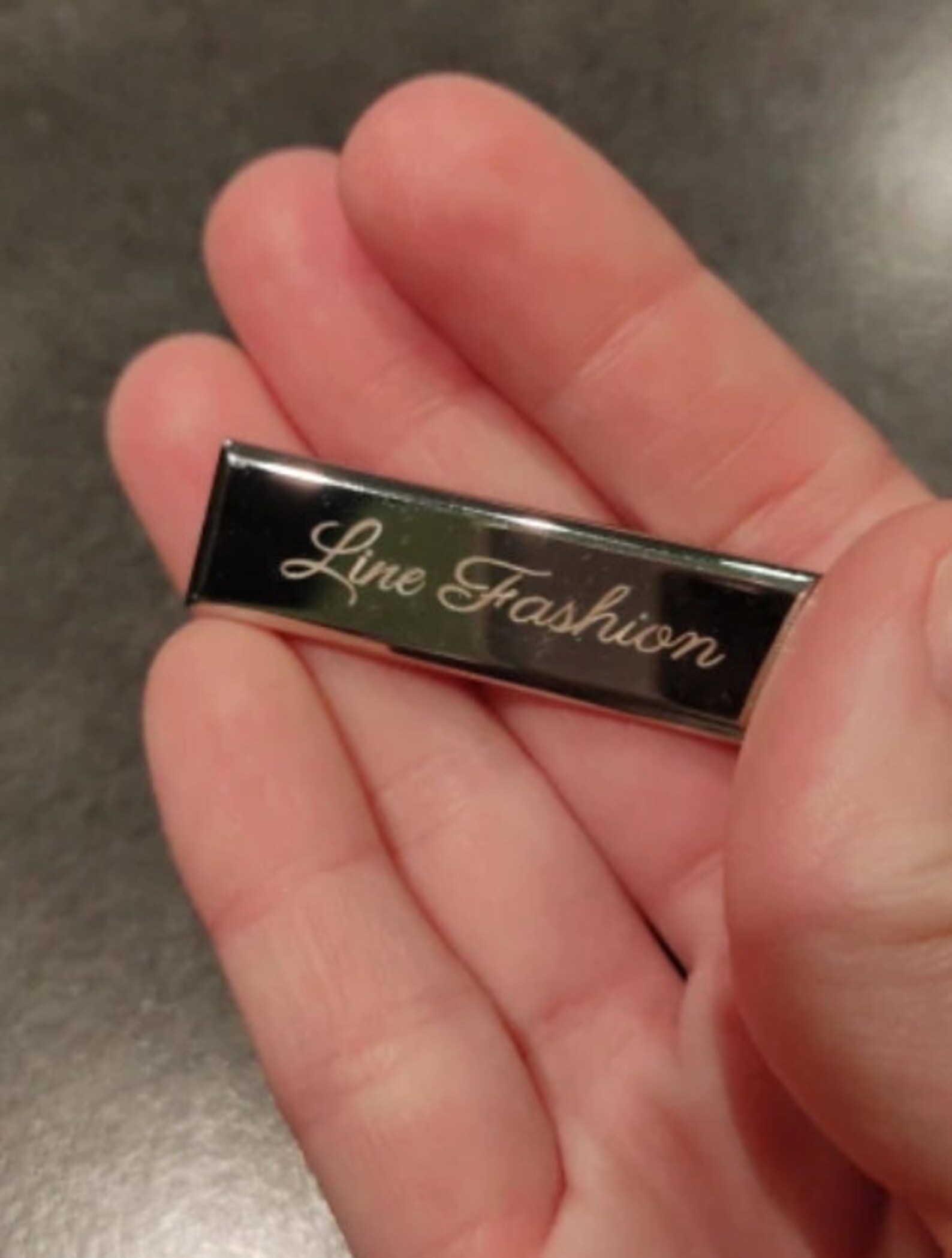 Custom Purse Bag Label Gold Black Silver Metal Blank Rectangle - Etsy