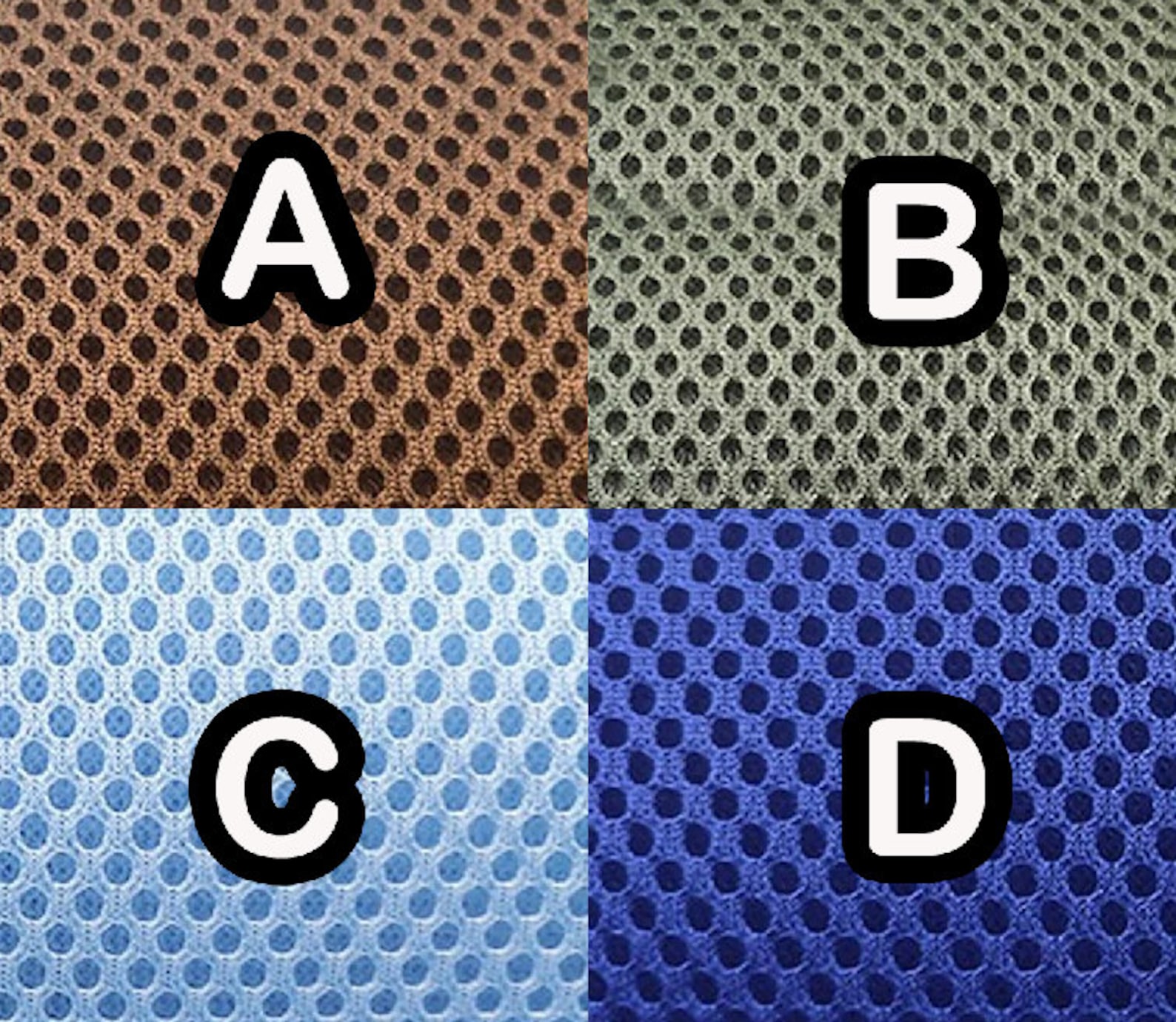 3 Layer Mesh Fabric, Solid Color 3D Mesh Fabric, Fabric by the Meter ...