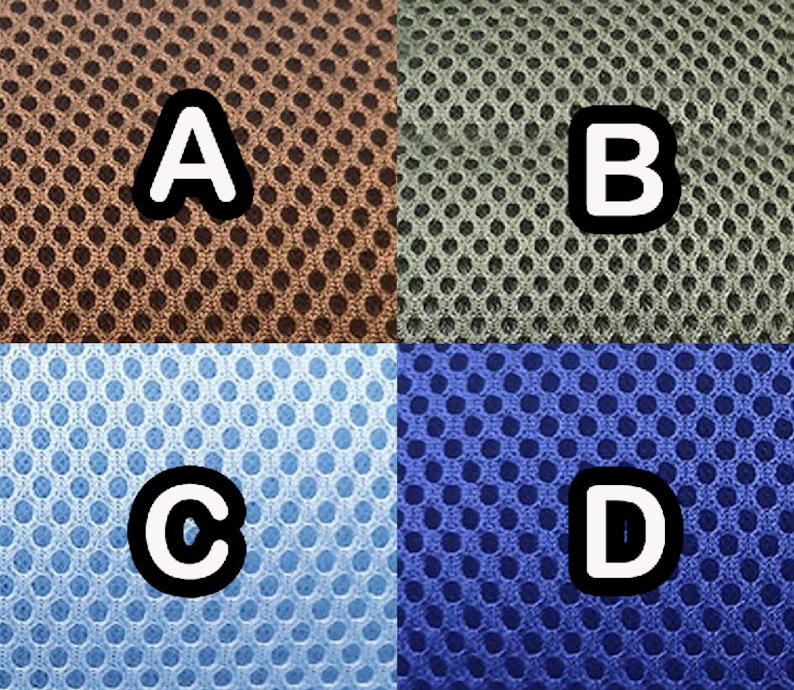 3 Layer Mesh Fabric, Solid Color 3D Mesh Fabric, Fabric by the Meter ...