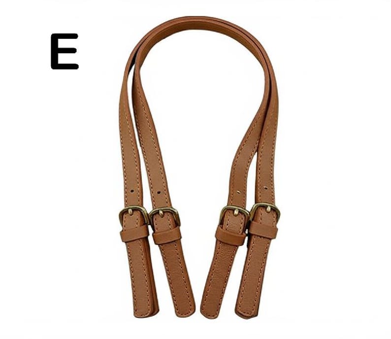 Leather Bag Handles With Buckle - Handbag Handles - Punch Hole Ready ...