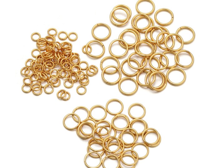 14K Gold Filled Jump Rings Diameter 2mm to 6mm, Bulk Jump Ring, Open ...