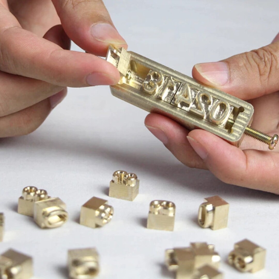 Alphabet Number Letter Stamp Punch Set Leather Craft Imprinted Metal ...