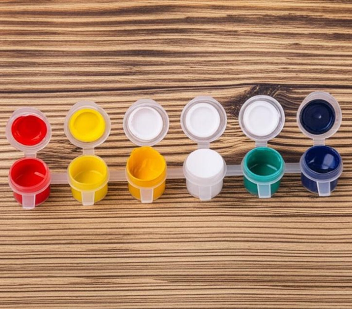 50 Pcs Paint Pot Strips, 3ML, 6 Pot Strips, Empty Paint Pots, Bulk ...