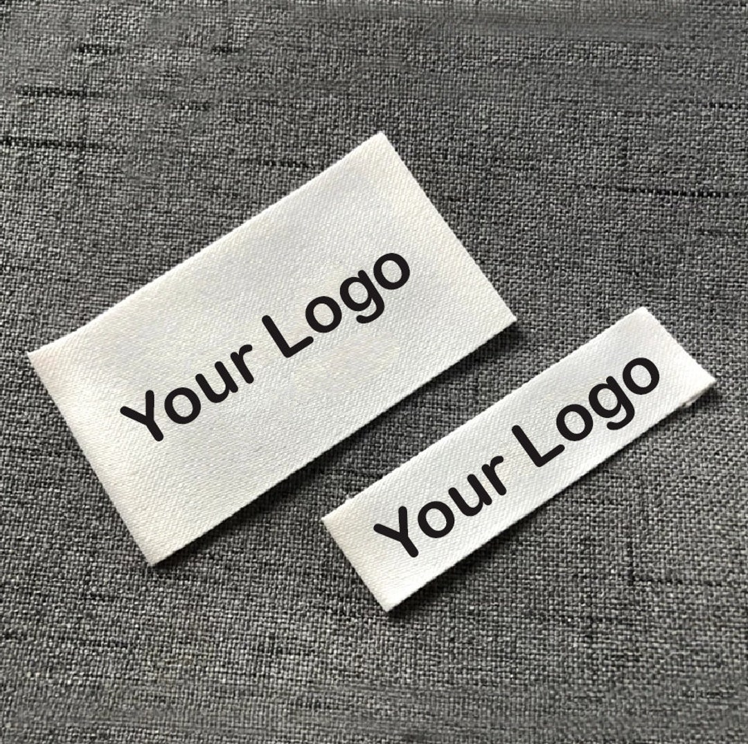 1000 Custom Clothing Labels Beige Cream Fabric Sew in Sew on - Etsy