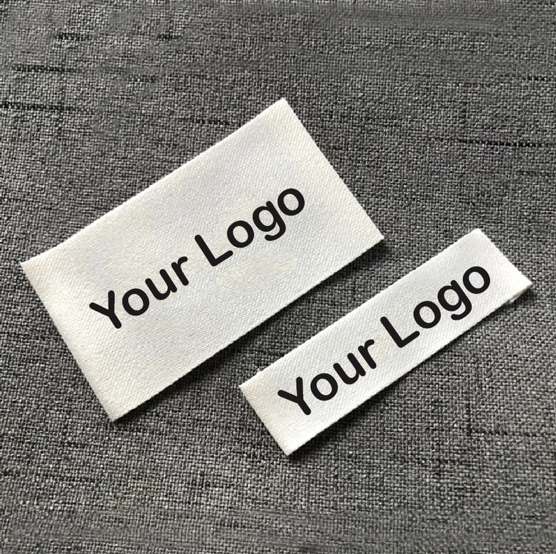 1000 Custom Clothing Labels Beige Cream Fabric Sew in Sew on - Etsy