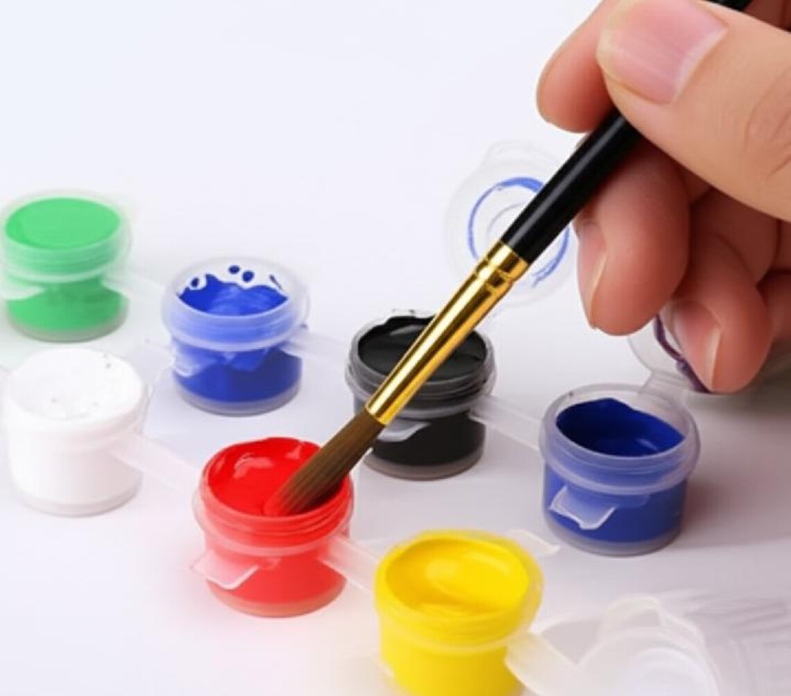 50 Pcs Paint Pot Strips, 3ML, 6 Pot Strips, Empty Paint Pots, Bulk ...