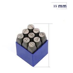 Metal Number Stamp Set - Metal Stamping and Jewelry Tool - Metal Stamp ...