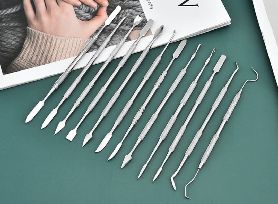 Clay Carving Tool - Wax Sculpting Ceramics - 12 Spatulas Carvers - Soap ...