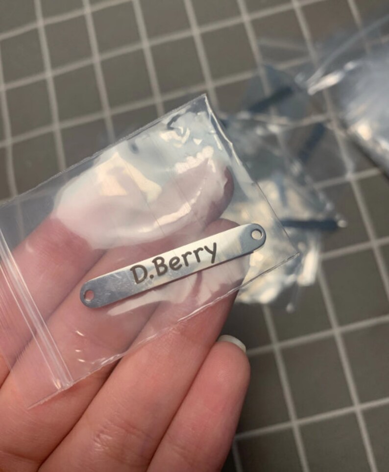30 Pcs Custom Connector Charms personalized Stainless Steel - Etsy