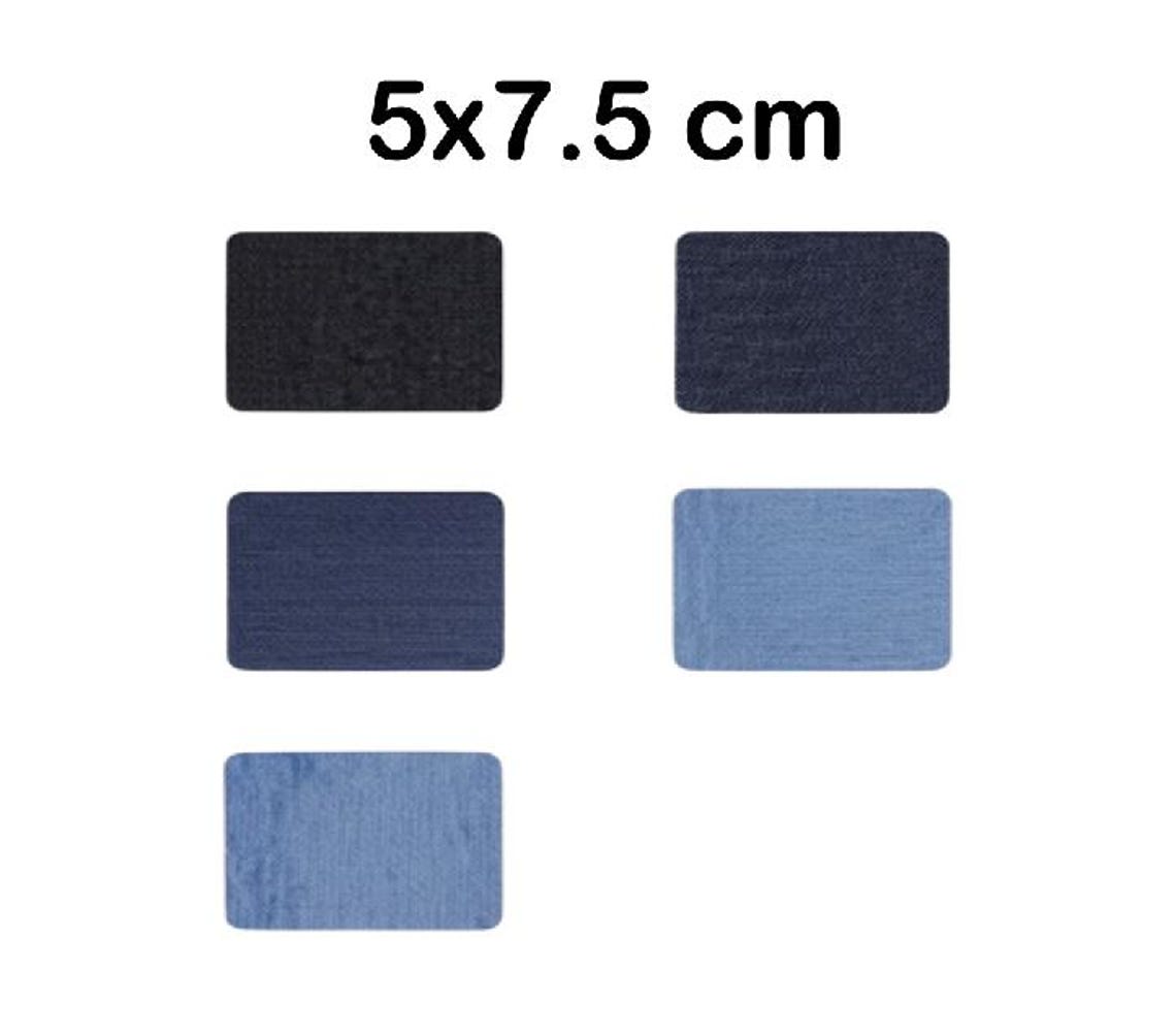 Dark Blue, Light Blue or Black Denim Stretch Jean Patches Super Strong ...