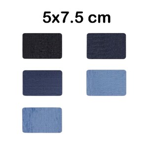 Dark Blue, Light Blue or Black Denim Stretch Jean Patches Super Strong ...