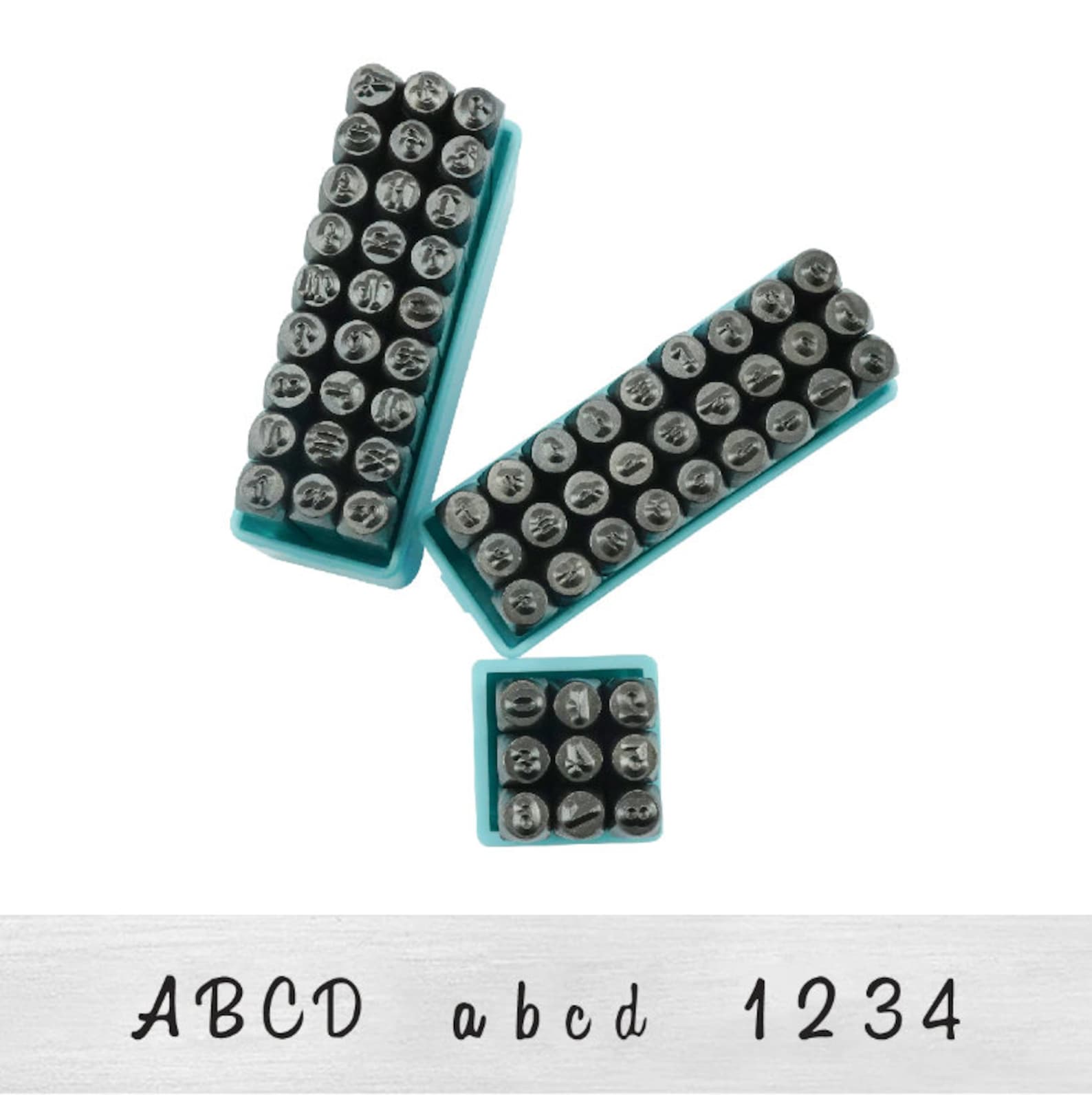 Uppercase Alphabet Stamp Set Lowercase Stamp Letter Number Stamp Metal ...