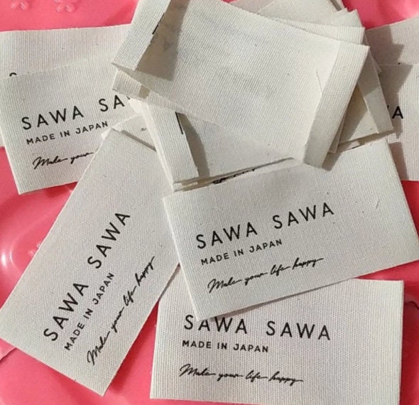 1000 Custom Clothing Labels Cream Beige Fabric Sew in Sew on - Etsy
