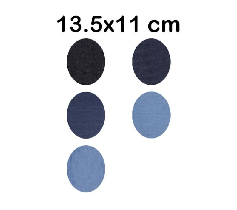 Dark Blue, Light Blue or Black Denim Stretch Jean Patches Super Strong ...
