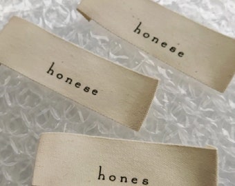Custom Clothing Labels Fabric Sew in Sew on Labels Personalized Cloth ...