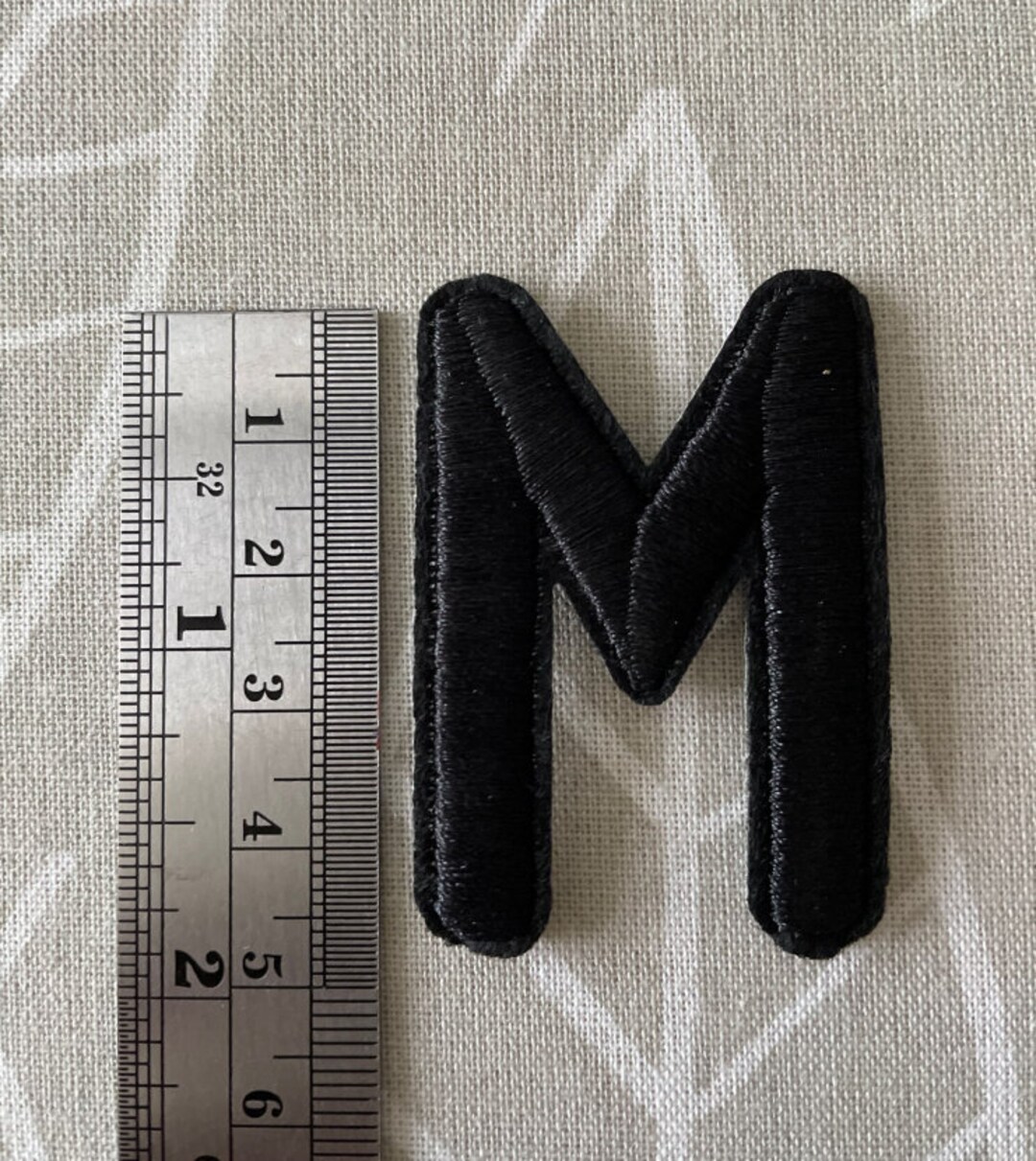 Alphabet Patch - Black Letter Embroidered Patches for Clothes Clothing ...