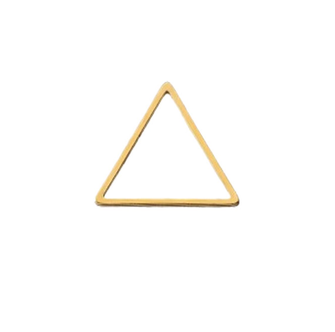 20 Pcs Anti Tarnish Gold Silver Triangle Charms - Triangle Pendant ...