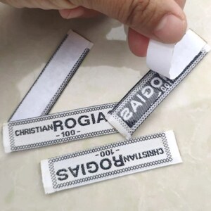 1000 Pcs Custom Self Adhesive Clothing Labels Personalized Text Logo ...