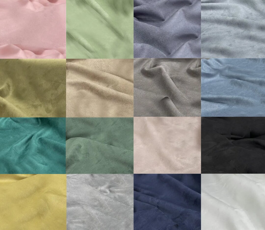 Suede Fabric, Soft Suede Fabric, by the Yard, for Clothing Garment ...