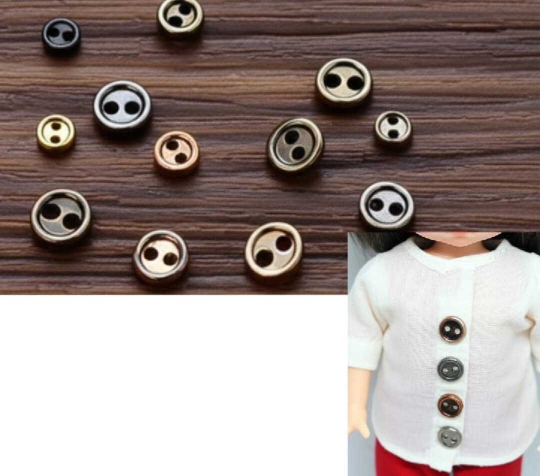 50 Pcs 3 Mm 4 Mm 5 Mm Doll Buttons - Micro Buttons - Miniature Tiny ...