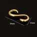 Gold S-hook Clasp - Jewelry Making Supplies - Chain Findings - Simple ...