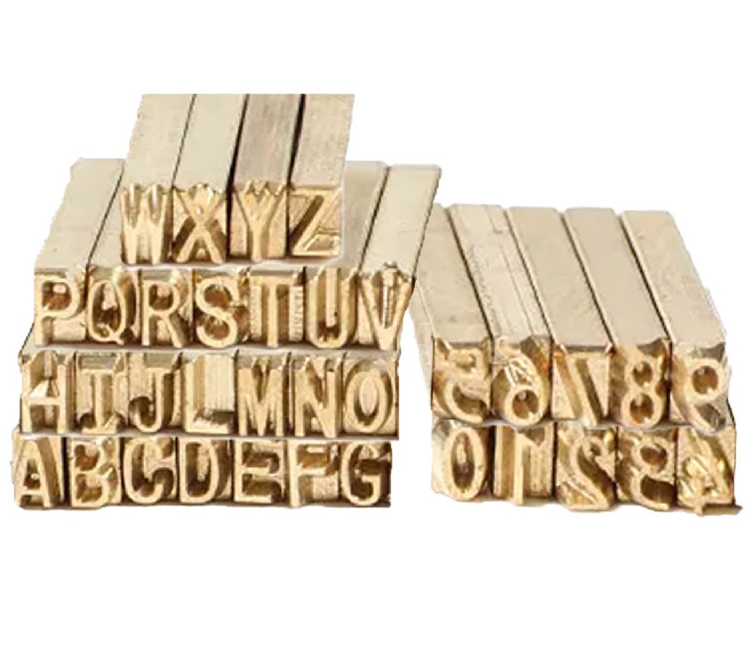 Alphabet Stamp Letter Number Stamp Punch Set Leather Craft Imprinted ...