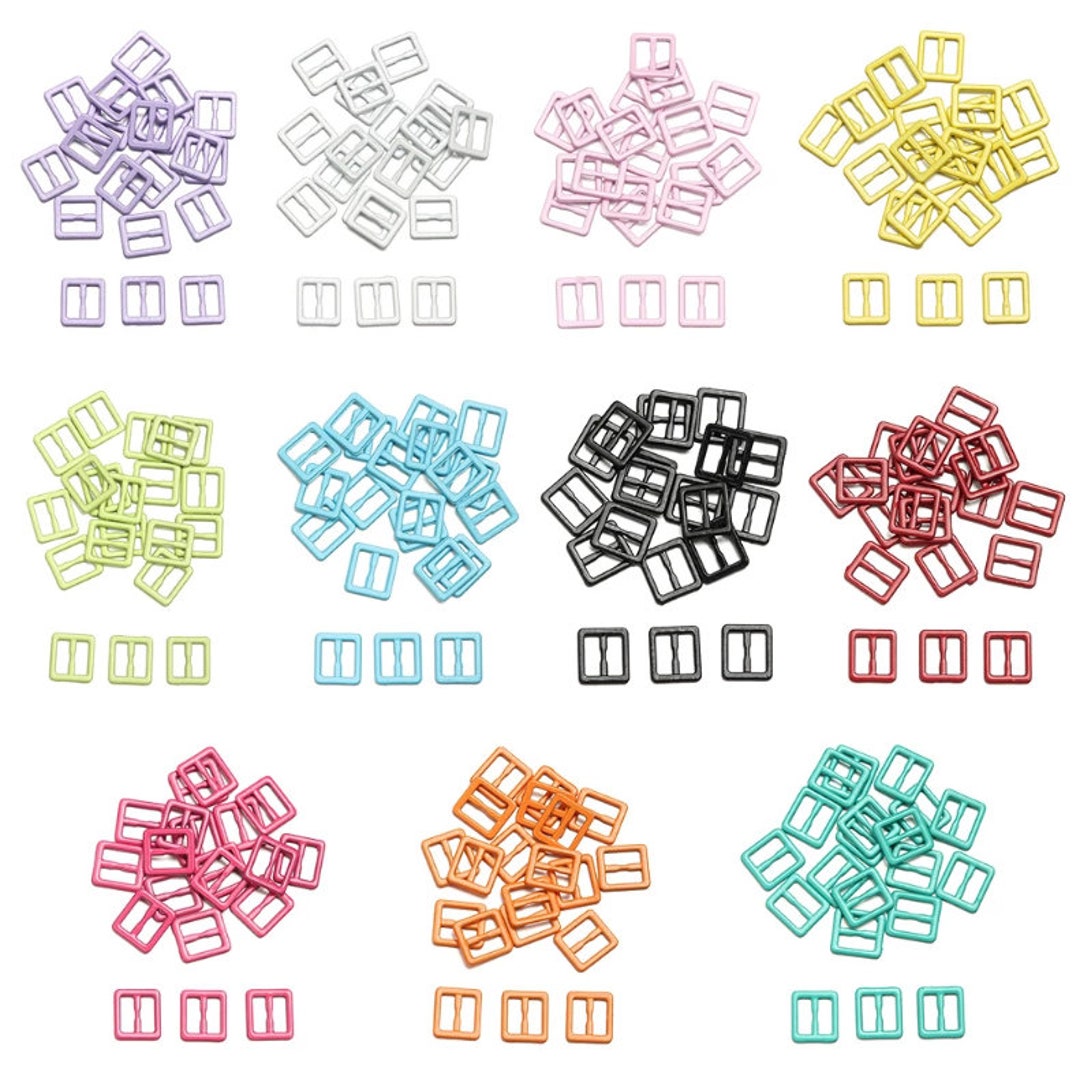 Rectangular Doll Buckles - Mini Tiny Buckles - Metal Fastener - Clothes ...