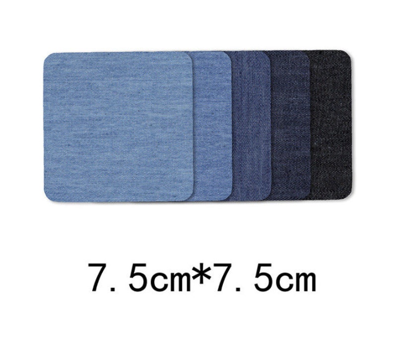 Dark Blue Light Blue or Black Denim Stretch Jean Patches - Etsy