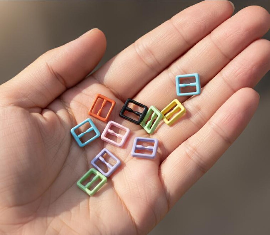 Rectangular Doll Buckles - Mini Tiny Buckles - Metal Fastener - Clothes ...