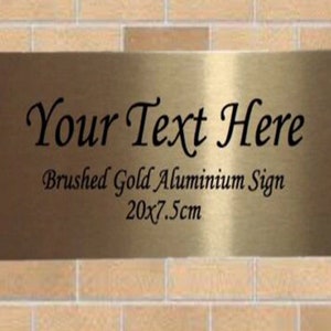 Custom Gold Sign - Personalized Gold Door Sign - Custom Made Signs for ...