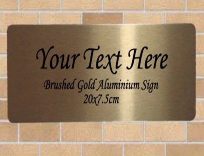 Custom Gold Sign Personalized Gold Door Sign Custom Made | Etsy