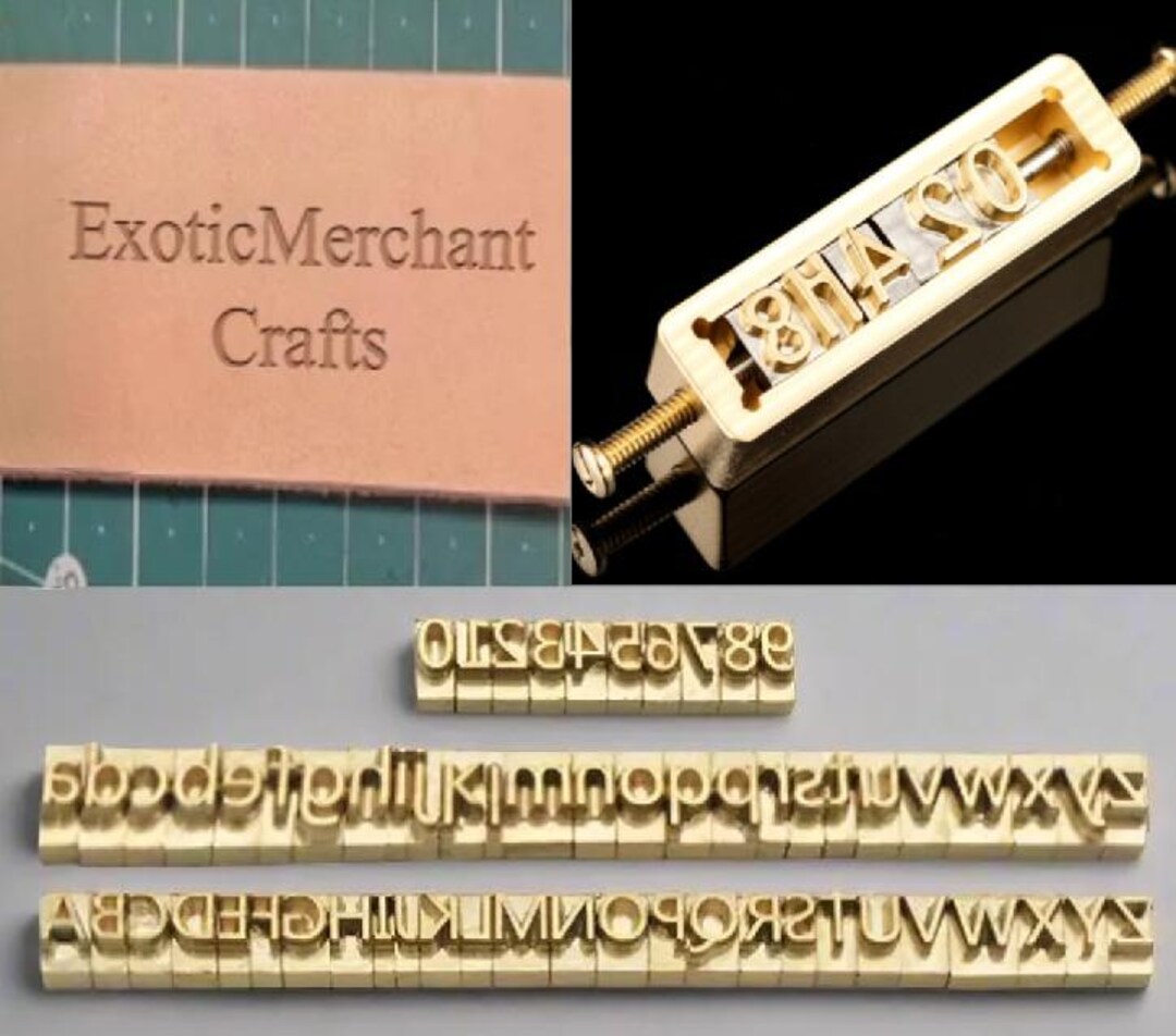 Alphabet Number Letter Stamp Punch Set Leather Craft Imprinted Metal ...