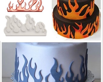 Fire Flames Cake - Etsy
