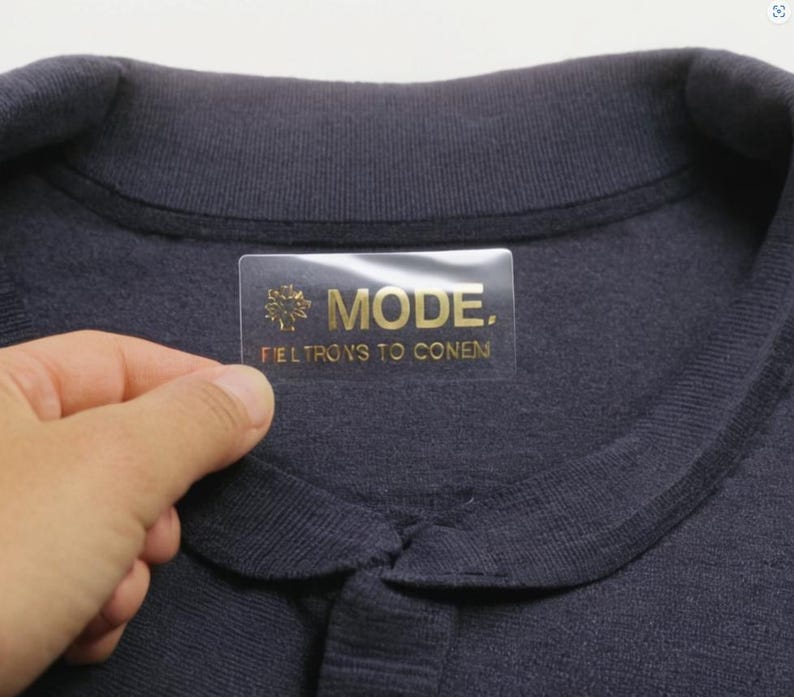 100 Pcs Custom Neck Label - Tagless Collar Label Shirt Label - Full ...