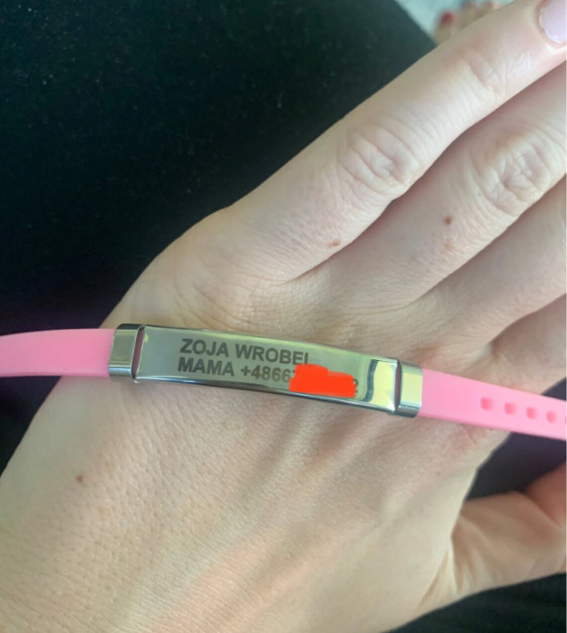 Custom Kids ID Bracelet Personalized Baby Jewelry Phone | Etsy