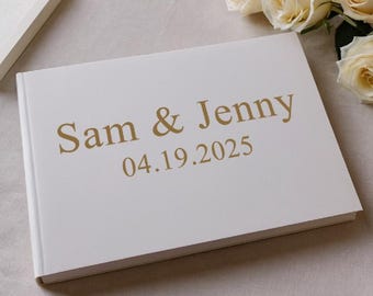 Personalized Wedding Guest Book - 11.5 X 8.5 Inch Custom Wedding ...