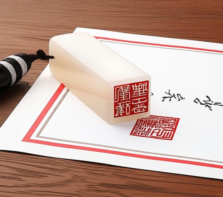 Custom Square Japanese Hanko Chop - White Japanese Name Stamp - Chinese ...