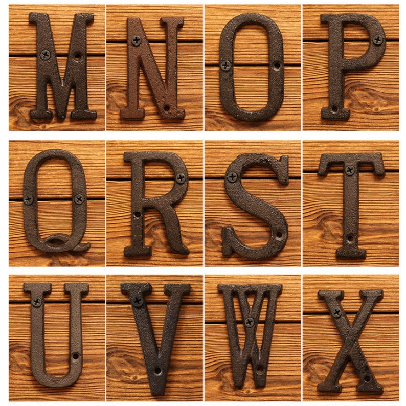 Black Metal Letters Modern House Numbers Metal Numbers - Etsy