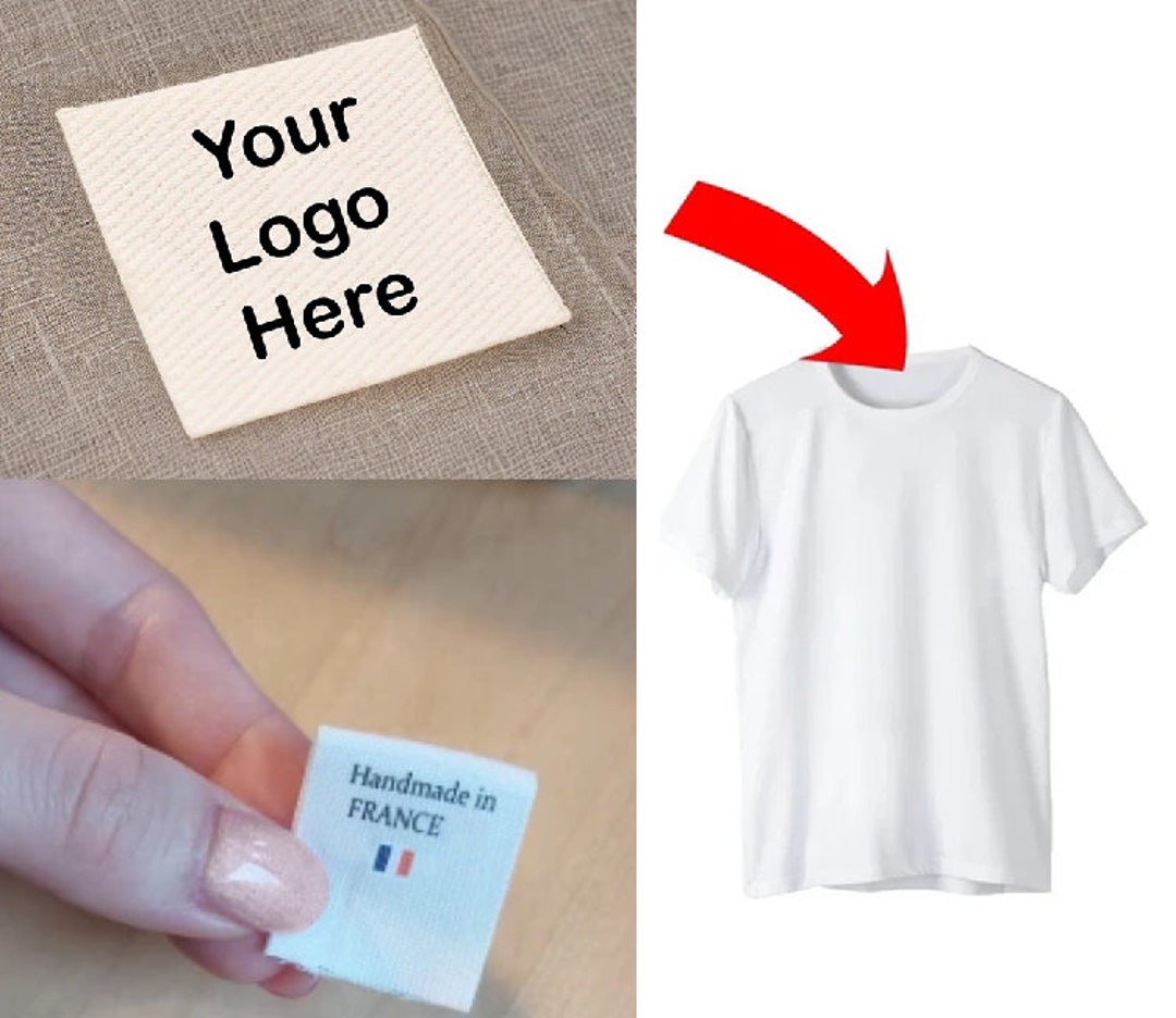 Custom Iron on Labels, Personalized Sewing Label With Logo or Text ...