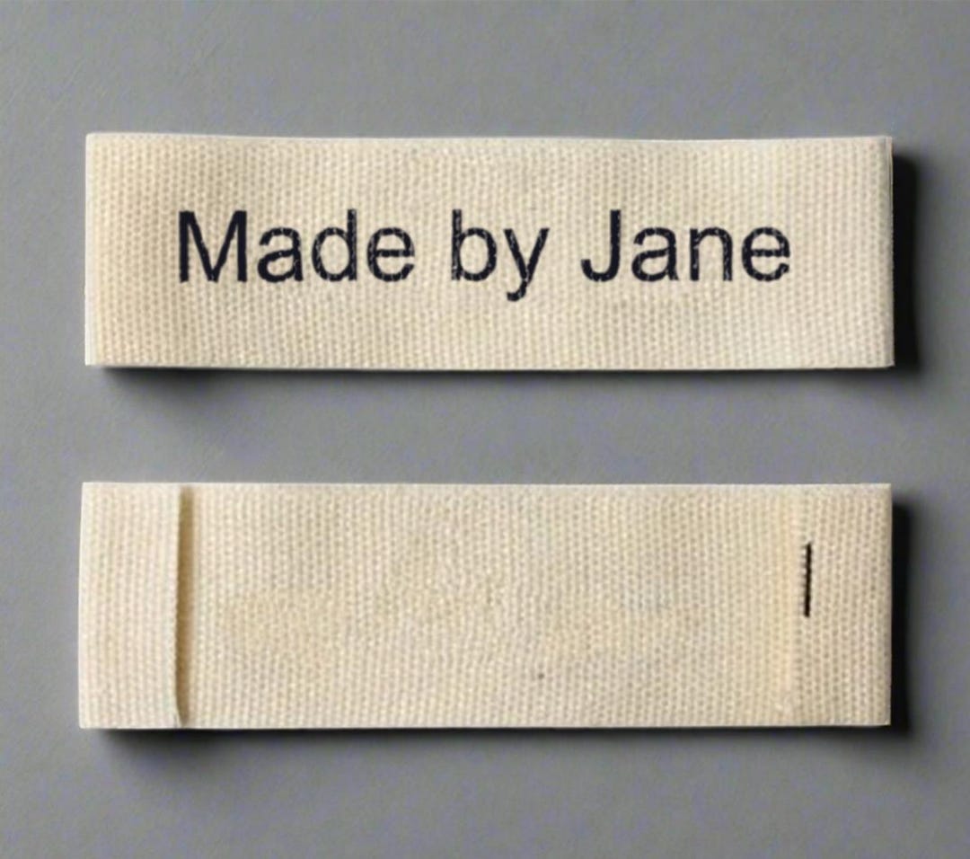 2000 Custom Clothing Labels - Cotton Fabric Sew in Sew on Labels ...