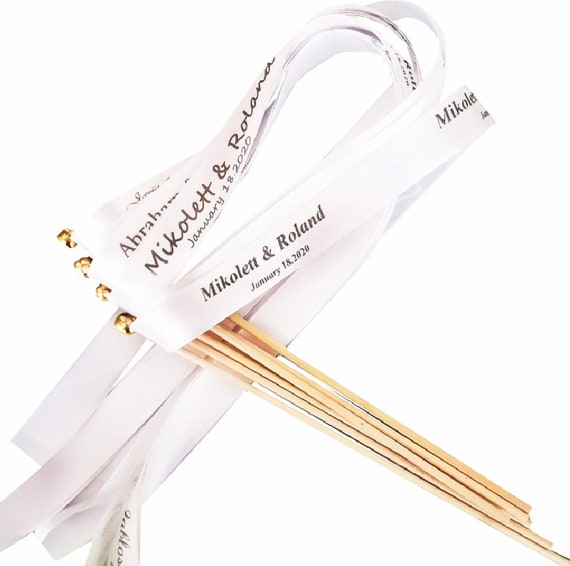 Paper & Party Supplies Party Favors & Games Personalized Wedding Wand ...