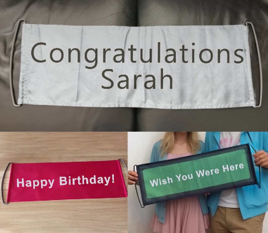 Custom Handheld Banner - Personalized Hand Held Banner - Pop up Shop ...