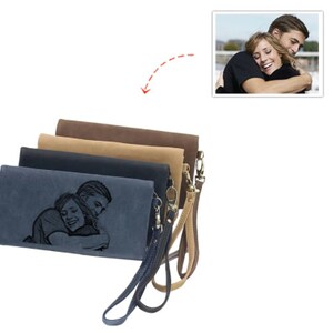 Personalized Wallet Women Custom Wallet Customized Engraved Photo ...