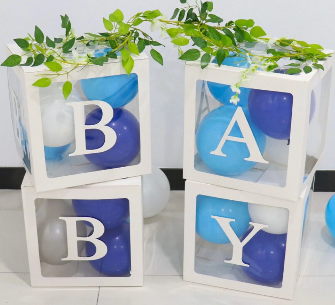 Balloon Box Transparent Balloon Box with Letters Clear | Etsy